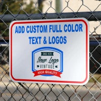 Custom Aluminum Sign - Full Color - All Sizes