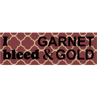 Garnet & Gold Bumper Sticker - Custom Signs