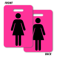 Girl Bathroom Pass - Custom Signs