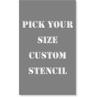 Pick Your Size Custom Vertical Stencil - Custom Signs