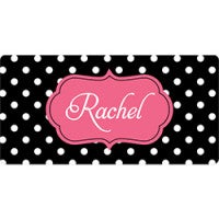 Polka Dot Custom License Plate - Custom Signs