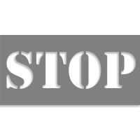 Stop Stencil | 4" x 8" - Customsigns.com