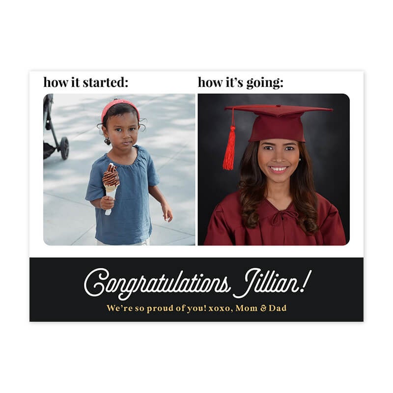 How it Started vs. How it's Going Custom Graduation Yard Sign ...