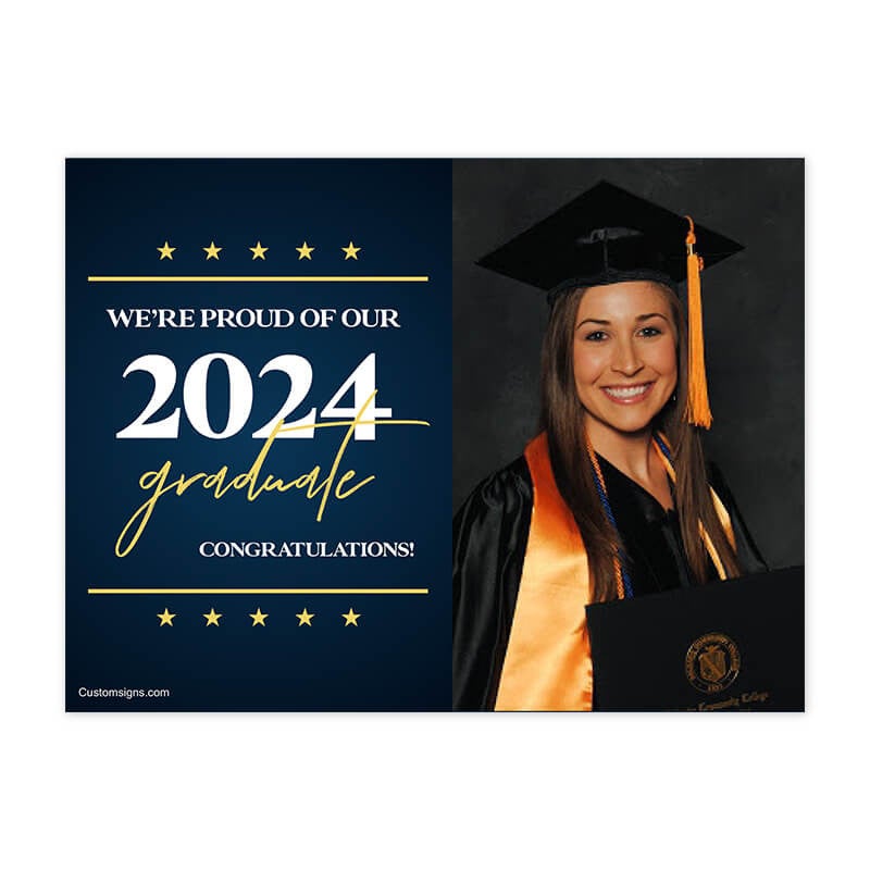 Graduation Yard Signs & Banners- 2024 Graduation Signs Customized!