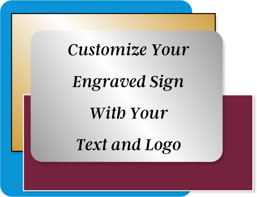 Plastic Engraved Sign Horizontal - 12" x 16"| Customsigns.com