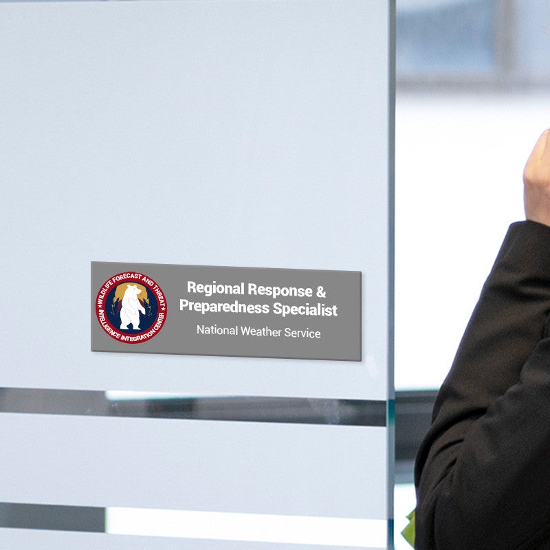 Full-Color Plastic Sign 2"x6" (Horizontal) | Custom Signs