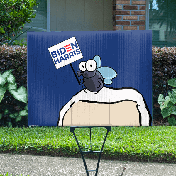 18" x 24" Blue Vote Yard Sign - CustomSigns.com