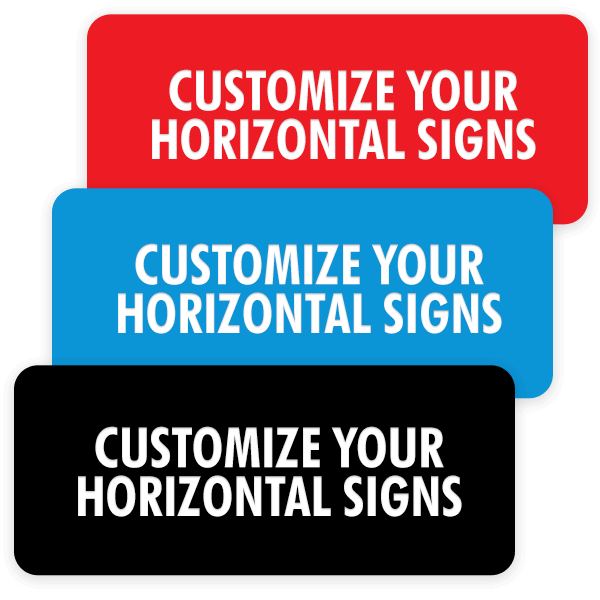 Horizontal Engraved Plastic Signs - Customsigns.com