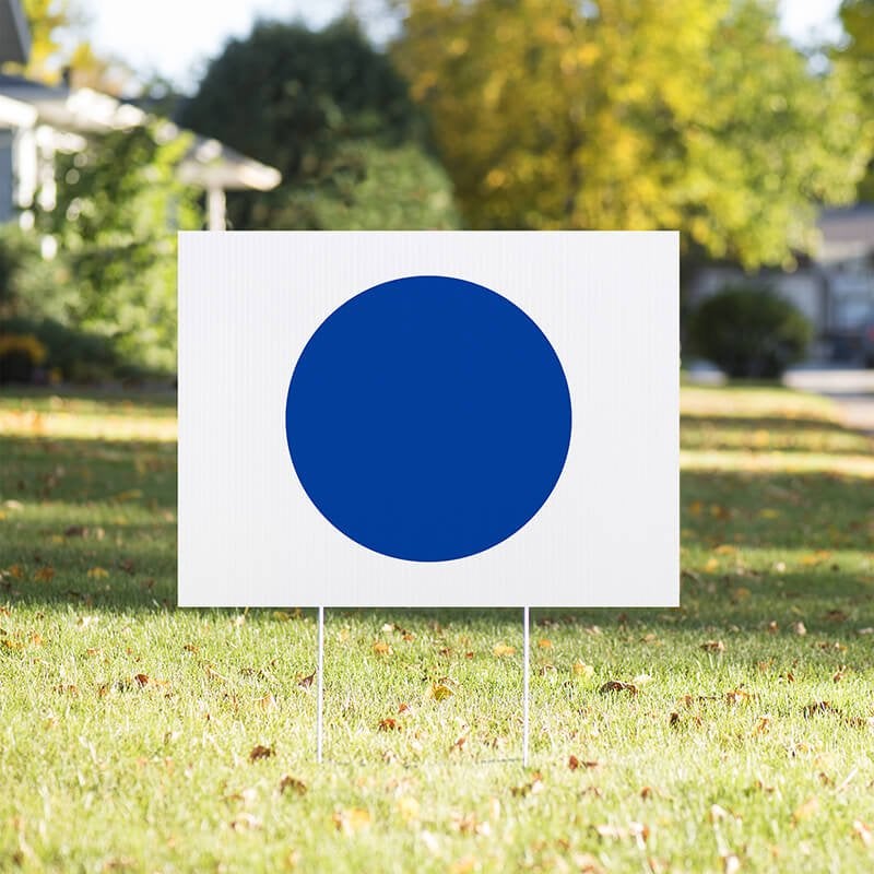 Blue Dot 2024 Yard Sign | Democrat Blue Dot Political Sign for Nebraska ...