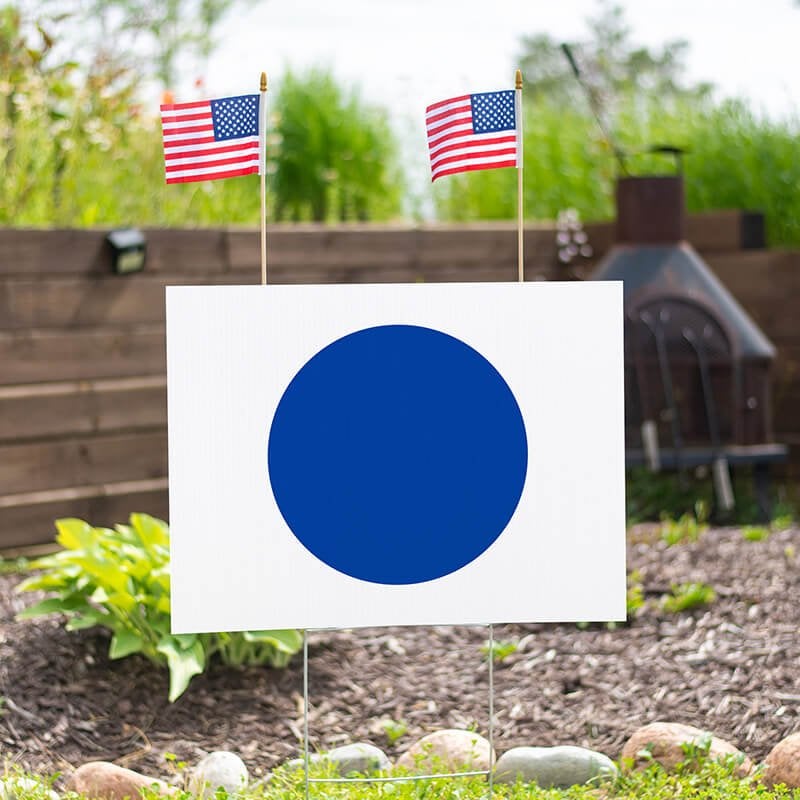 Blue Dot 2024 Yard Sign | Democrat Blue Dot Political Sign for Nebraska ...