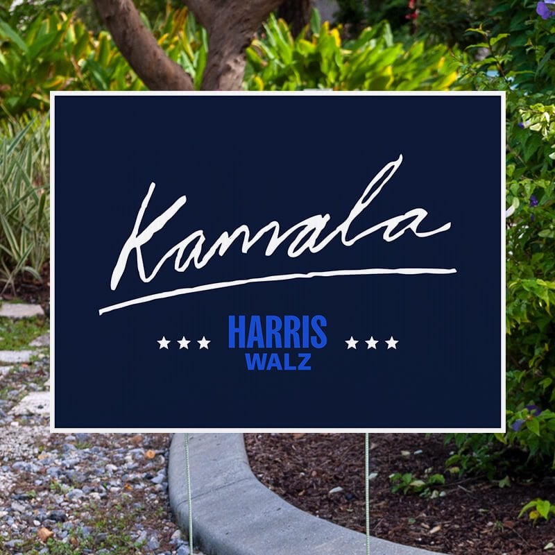 Kamala Signature | Harris Walz Yard Sign - CustomSigns.com