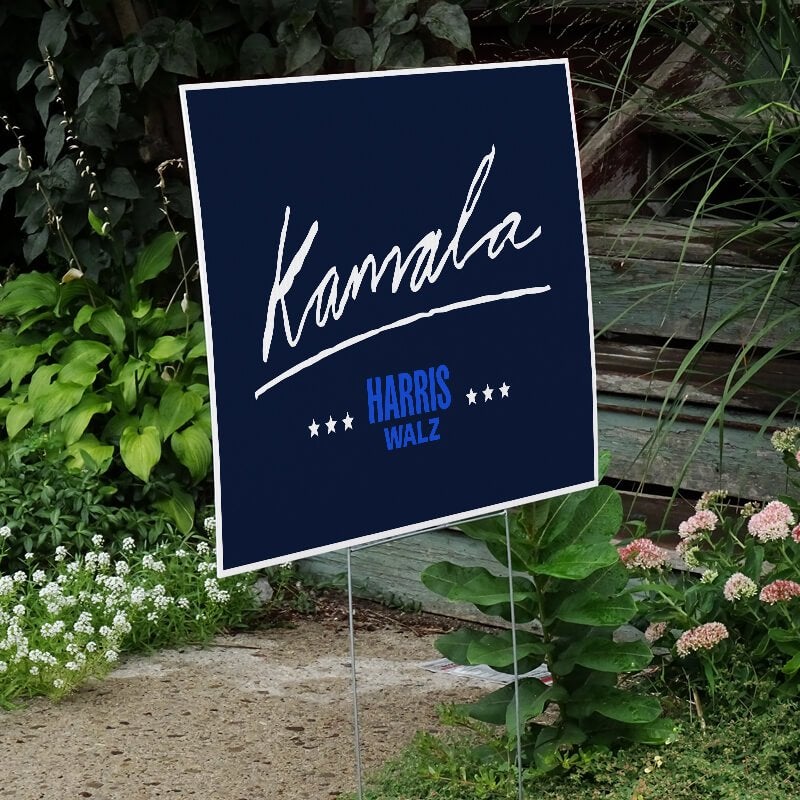 Kamala Signature | Harris Walz Yard Sign - CustomSigns.com
