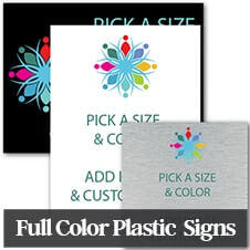 Custom Plastic & Vinyl Signs - Shop Online - CustomSigns.com